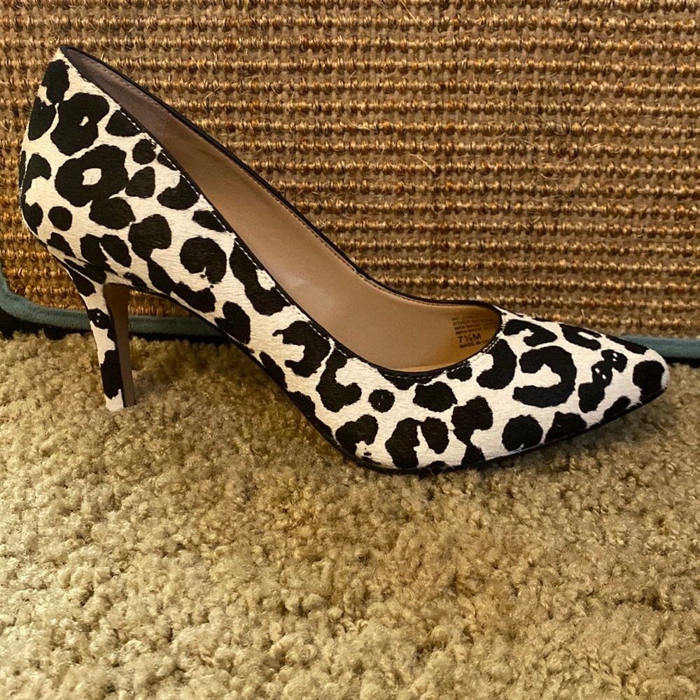 Animal/Cow Print Heels - New - Gem
